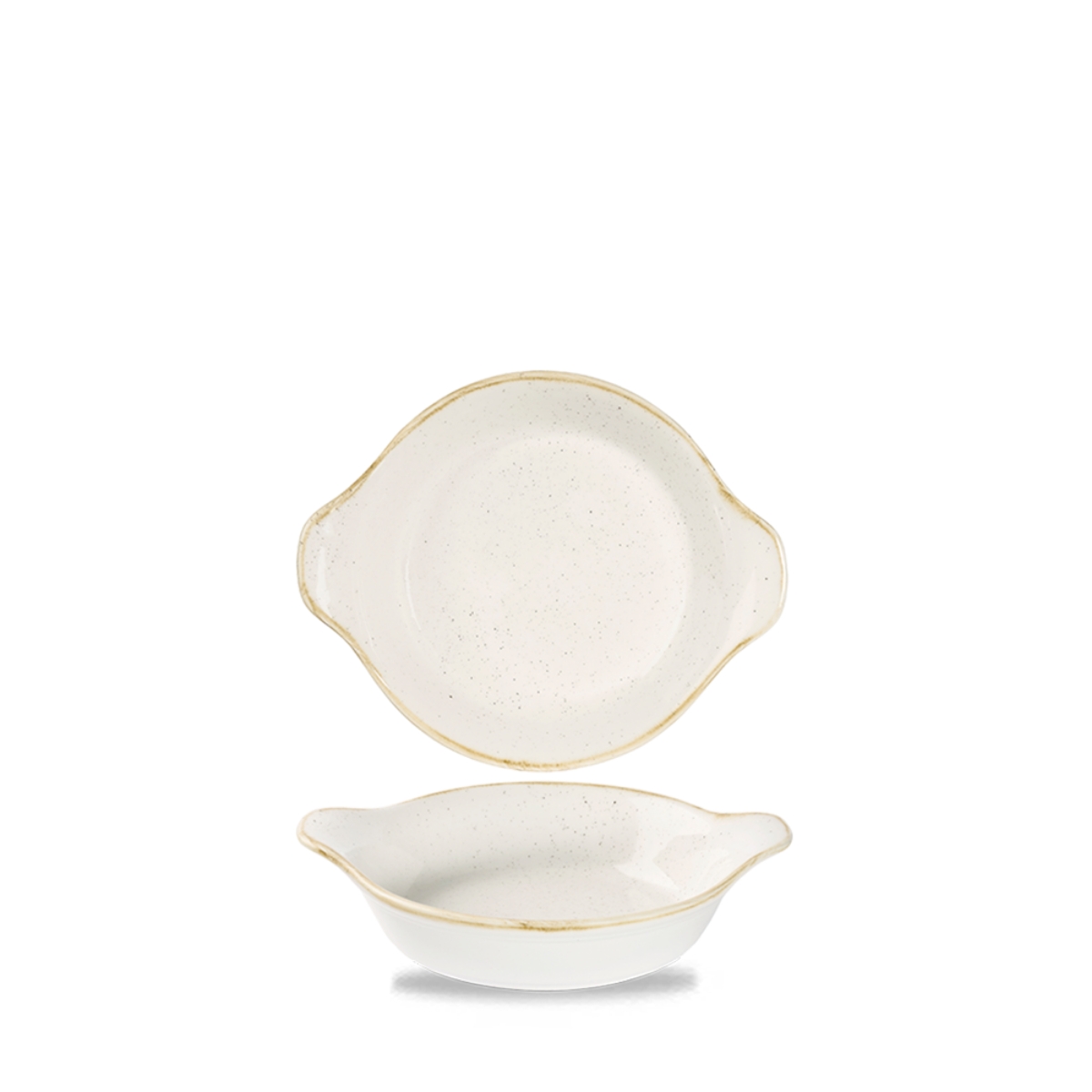Churchill Stonecast Barley White Round Eared Dish 15cm (Pack of 6 ...